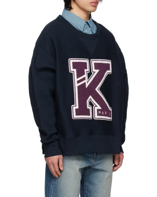 Kenzo Logo-patch Crewneck Sweatshirt - Black