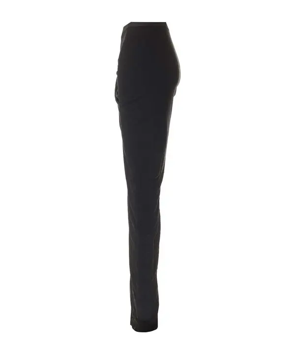 Rick Owens Pleated Asymmetrical Skirt - Black