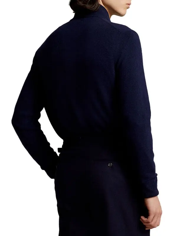 Polo Ralph Lauren Half-zip Jumper With Embroidered Pony - Black