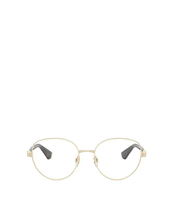 Burberry Round Frame Eyeglasses - Light Gold