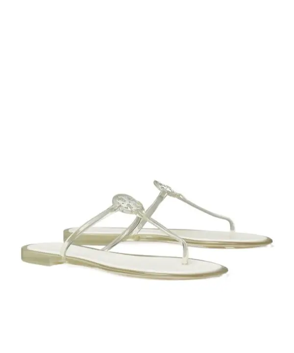 Tory Burch Mini Miller Jelly Thong Sandals - Transparent/silver