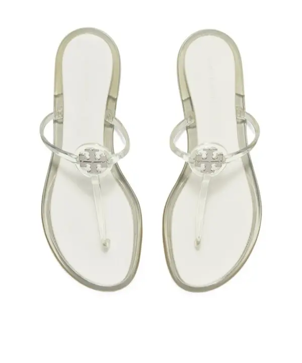 Tory Burch Mini Miller Jelly Thong Sandals - Transparent/silver
