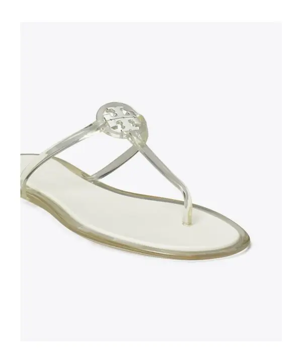 Tory Burch Mini Miller Jelly Thong Sandals - Transparent/silver