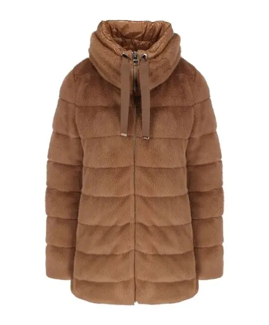 Herno Quilted High-neck Jacket - Brown