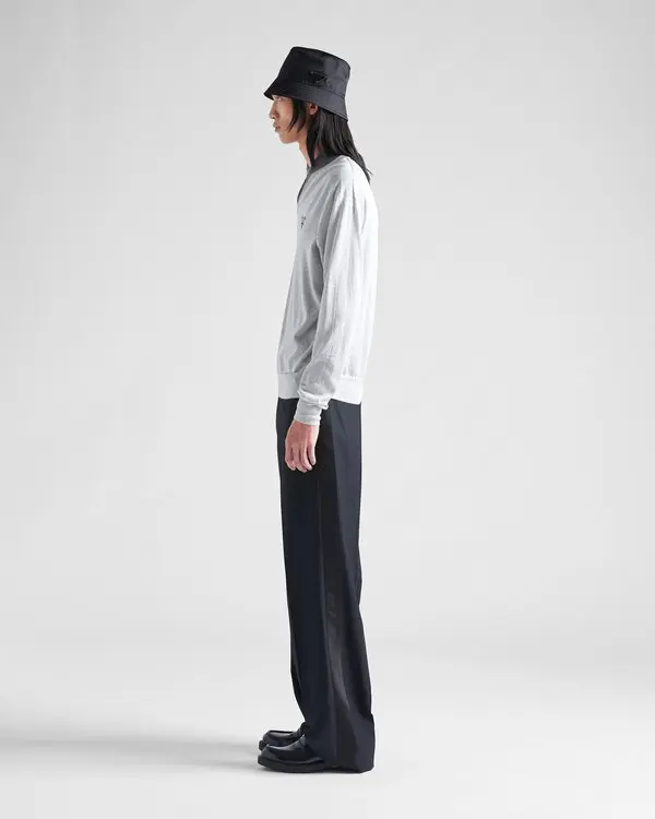 Prada Wide-leg Tailored Trousers