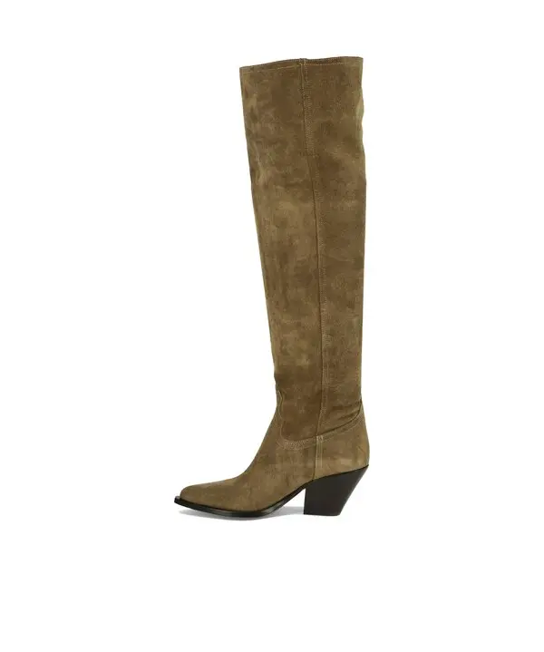 SONORA 70mm Suede Pointed Toe Boots