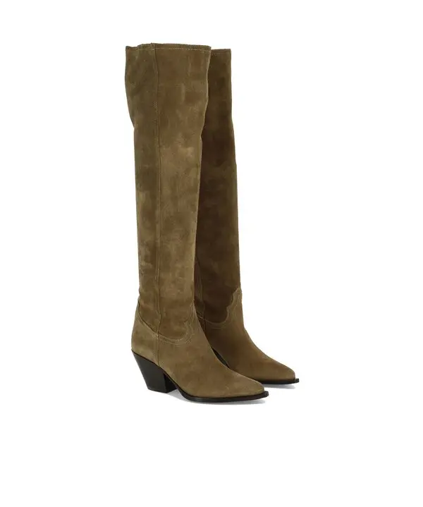 SONORA 70mm Suede Pointed Toe Boots
