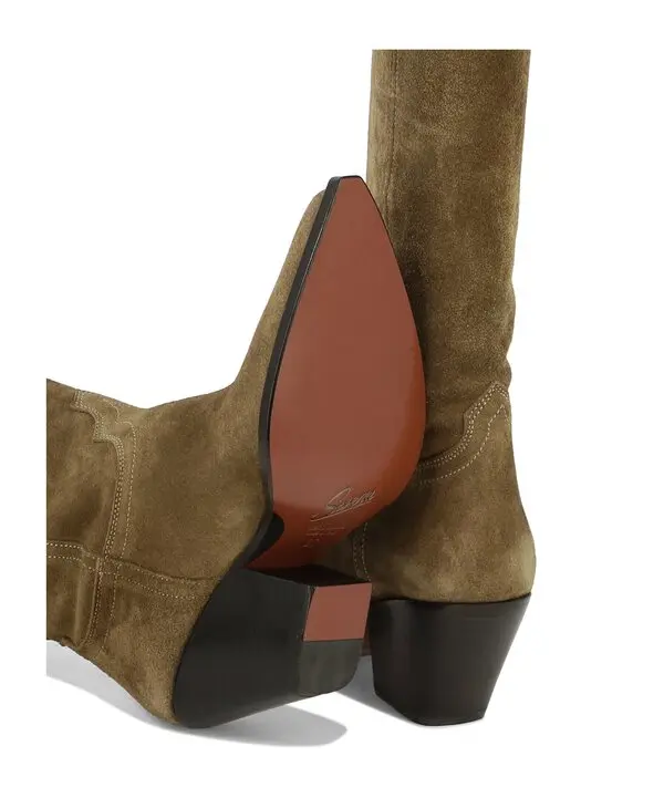 SONORA 70mm Suede Pointed Toe Boots