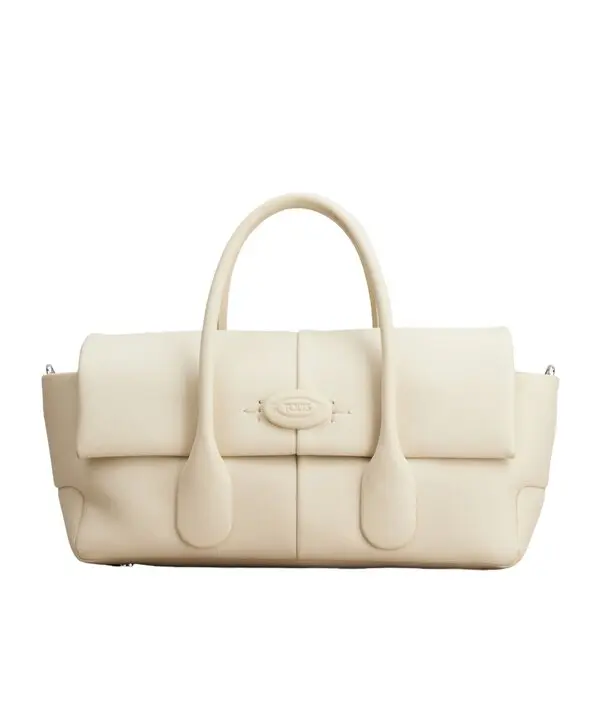 TOD'S Di Logo Patch Tote Bag - Nude