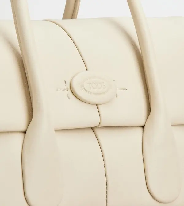 TOD'S Di Logo Patch Tote Bag - Nude