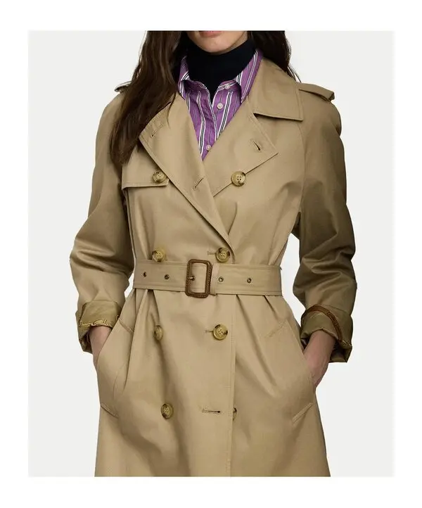 Ralph Lauren Double Breasted Belted Trench Coat