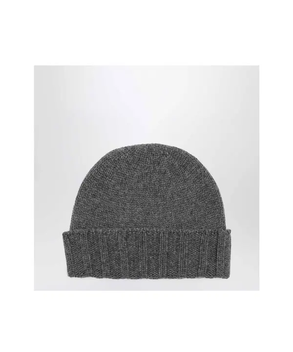 DRUMOHR Ribbed Knit Beanie - Black