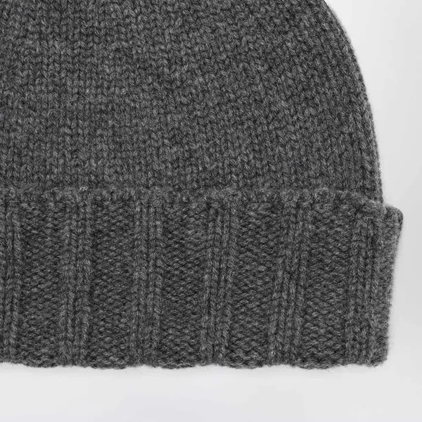 DRUMOHR Ribbed Knit Beanie - Black