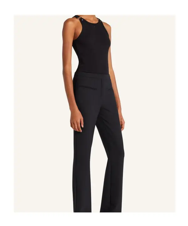 COURREGES 90's Rib Tank Top With Buckle Detail