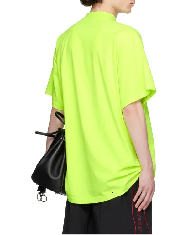 Balenciaga 3b Liquefied Oversized T-shirt - Lucifer Yellow