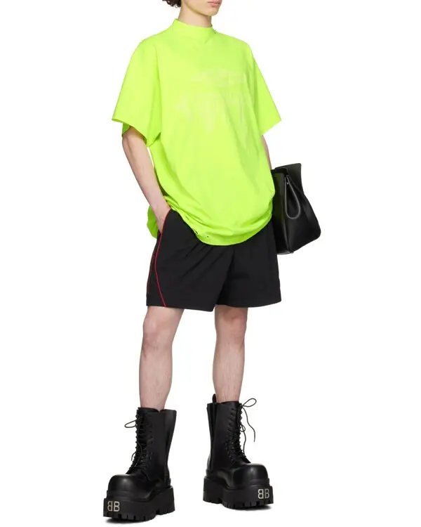 Balenciaga 3b Liquefied Oversized T-shirt - Lucifer Yellow