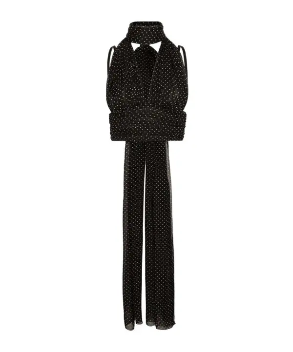 Dolce & Gabbana Polka Dot Chiffon Top