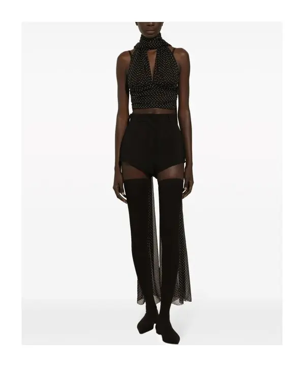 Dolce & Gabbana Polka Dot Chiffon Top