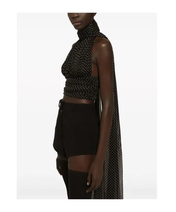 Dolce & Gabbana Polka Dot Chiffon Top