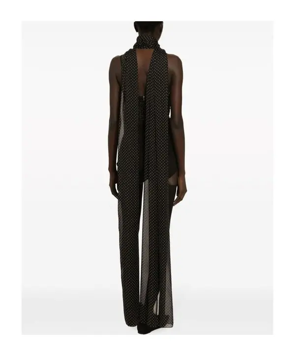 Dolce & Gabbana Polka Dot Chiffon Top