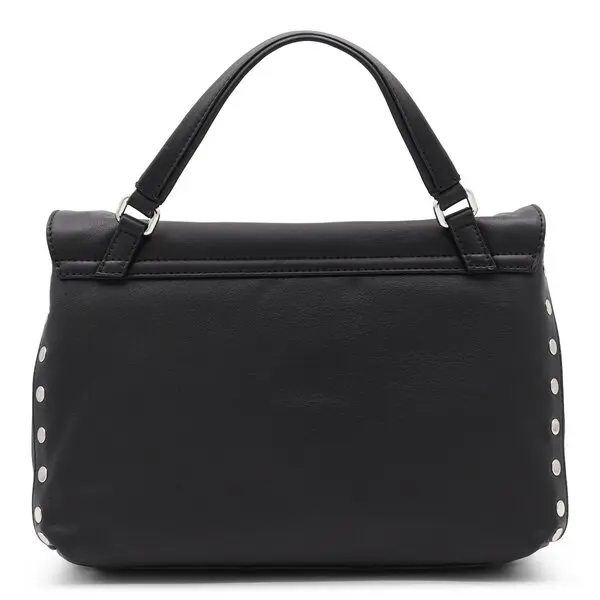 ZANELLATO Small Postina Stud-embellished Flap Tote Bag - Black