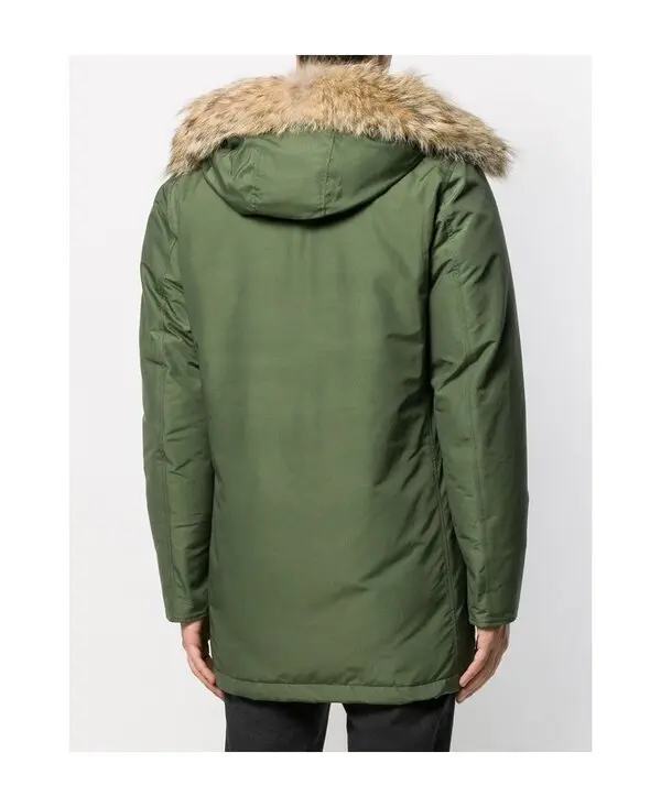 Woolrich Hooded Down Jacket - Green