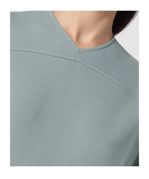Victoria Beckham Asymmetrical Hem Midi Dress