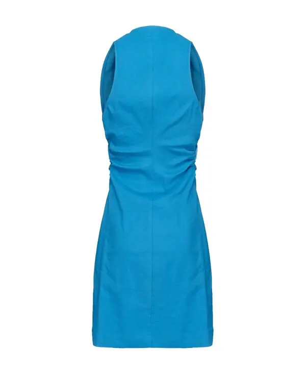 Pinko Buttoned V-neck Mini Dress