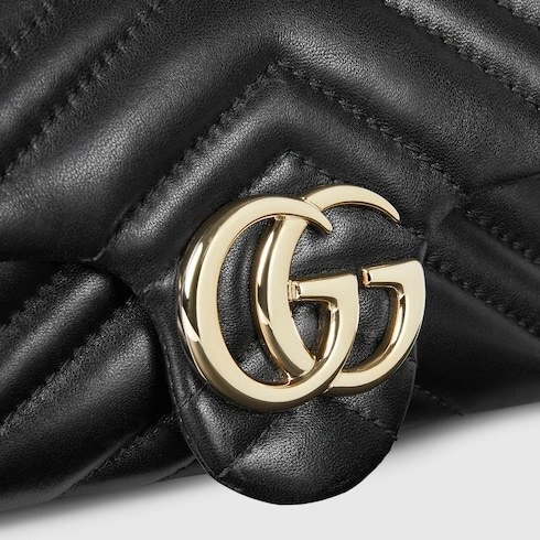 Gucci Gg Marmont Mini Shoulder Bag - Black