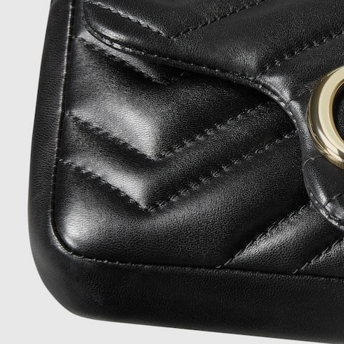 Gucci Gg Marmont Mini Shoulder Bag - Black