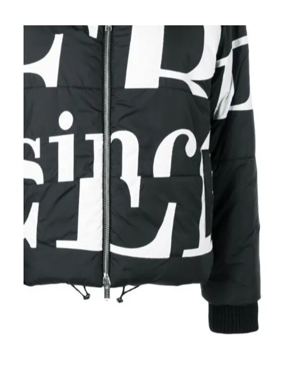 Iceberg Logo Print Puffer Jacket