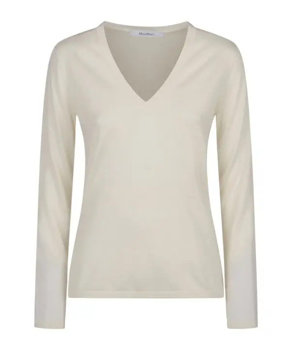 Max Mara V-neck Long-sleeve Top