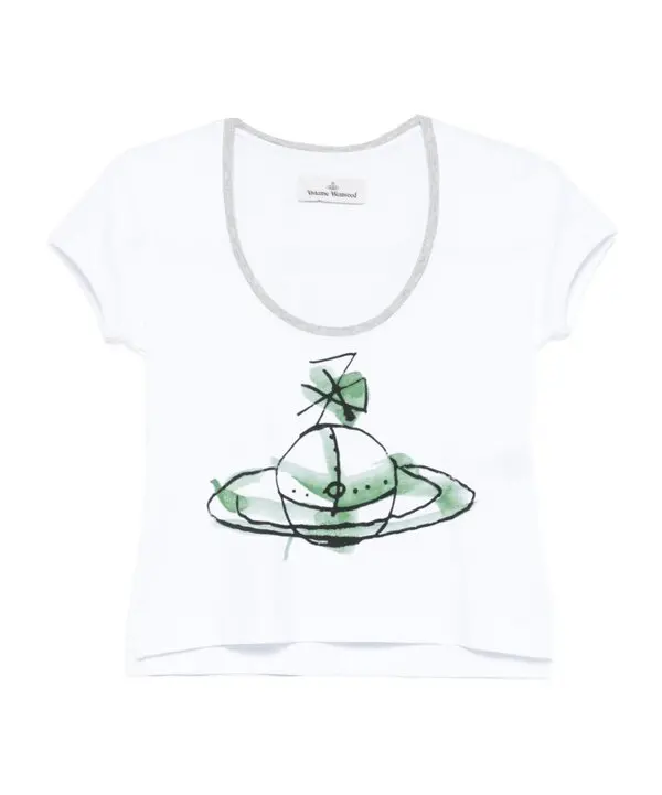 VIVIENNE WESTWOOD Orb-print Cotton T-shirt - No