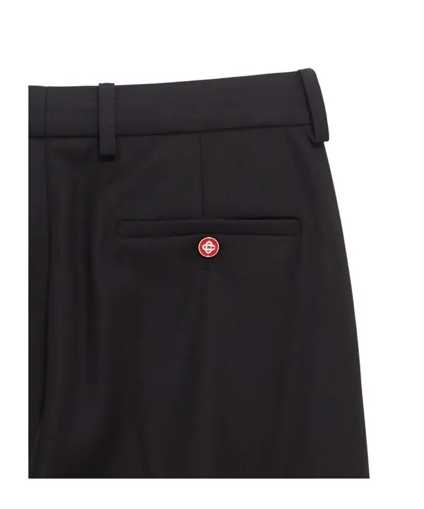 Casablanca Tailoring Pleated Trousers - Black