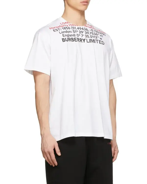 Burberry Location-print T-shirt