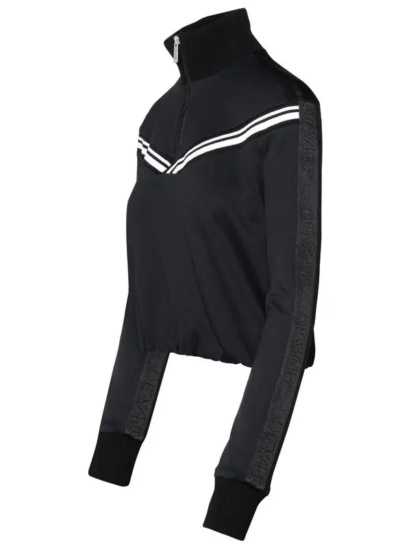 Off-White Zip-up Track Jacket With Logo Detail - Black