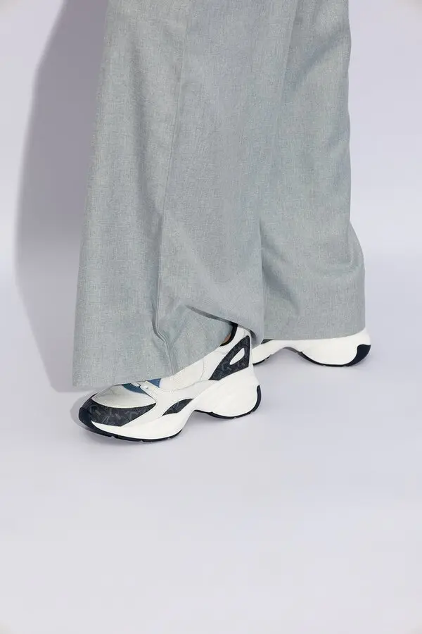 Michael Kors Zuma Panelled Low Top Sneakers - White