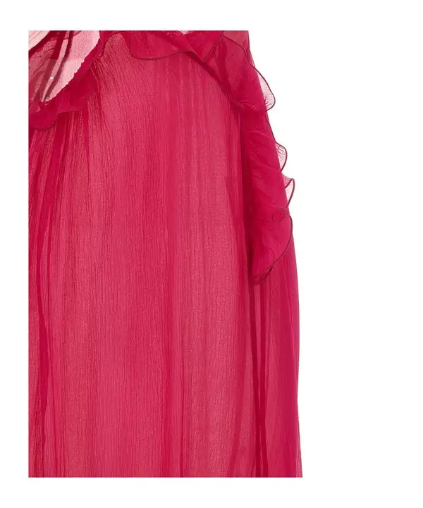 NENSI DOJAKA Cut-out Frilled Gown