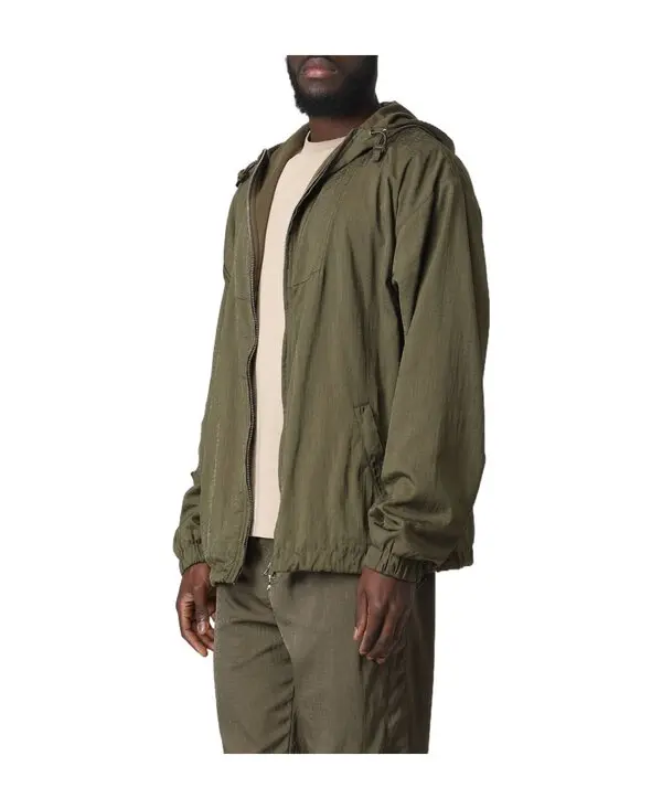 DIESEL® Logo-jacquard Zip-up Hooded Jacket