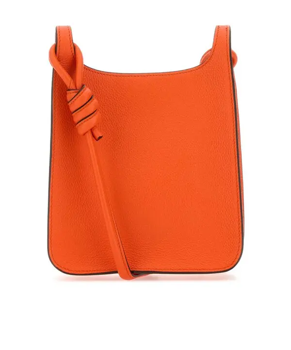Mcm Logo Shoulder Bag - Orange