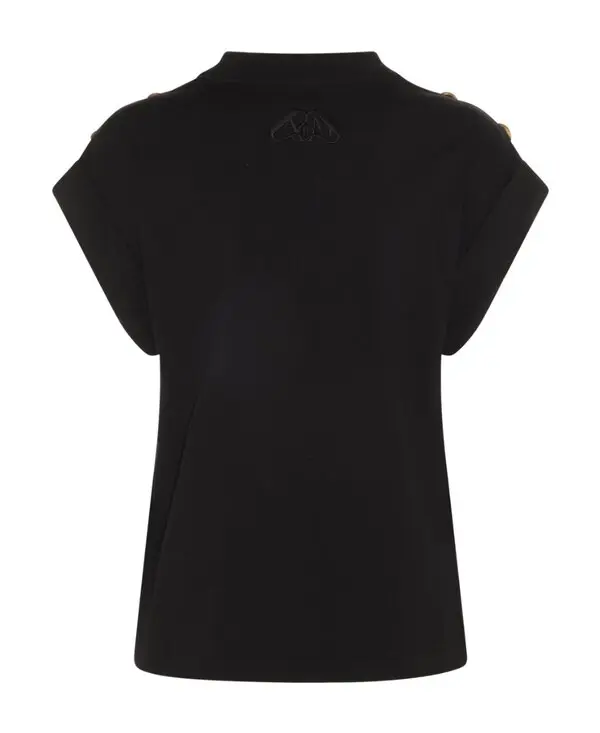 Alexander McQueen Embellished T-shirt - Black