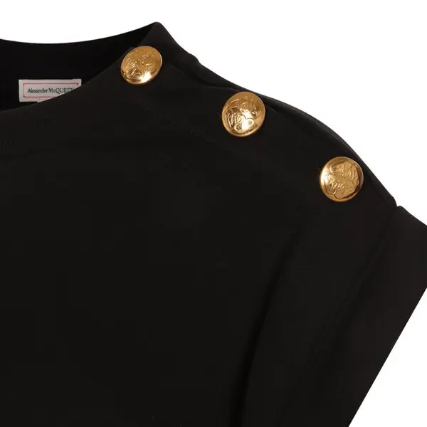 Alexander McQueen Embellished T-shirt - Black