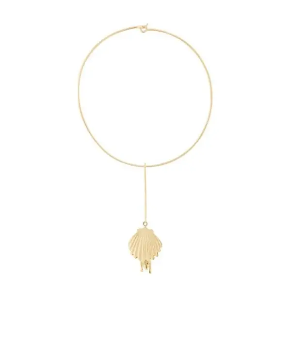 Dior Gold Logo Necklace - Yellow