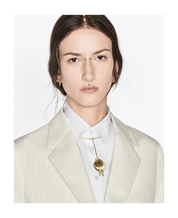 Dior Gold Logo Necklace