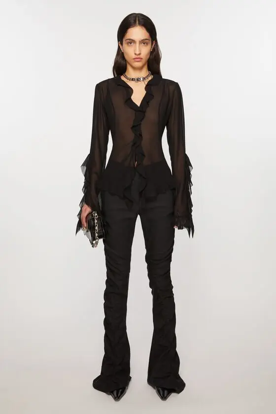 Acne Studios Mid-waist Flared Trousers