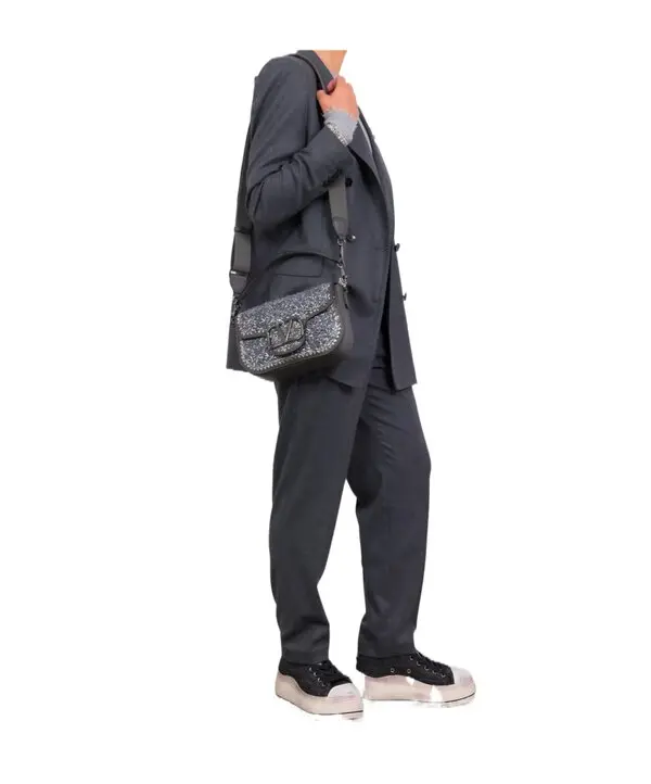 Seventy Mid-rise Elasticated Waistband Cigarette Cut Trousers - Black
