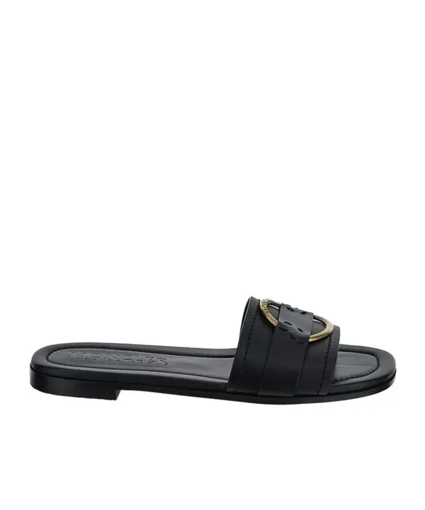 Moncler Bell Slip-on Sliders - Black