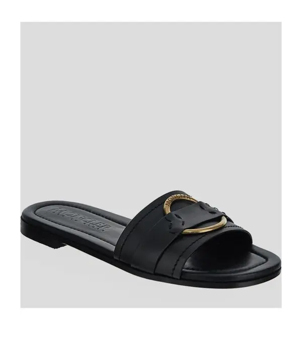 Moncler Bell Slip-on Slides With Logo Detail