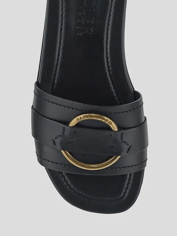 Moncler Bell Slip-on Slides With Logo Detail
