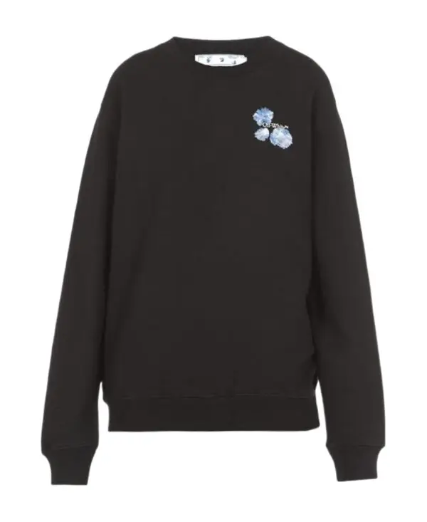Off-White Arrows Print Crewneck Sweatshirt - Black